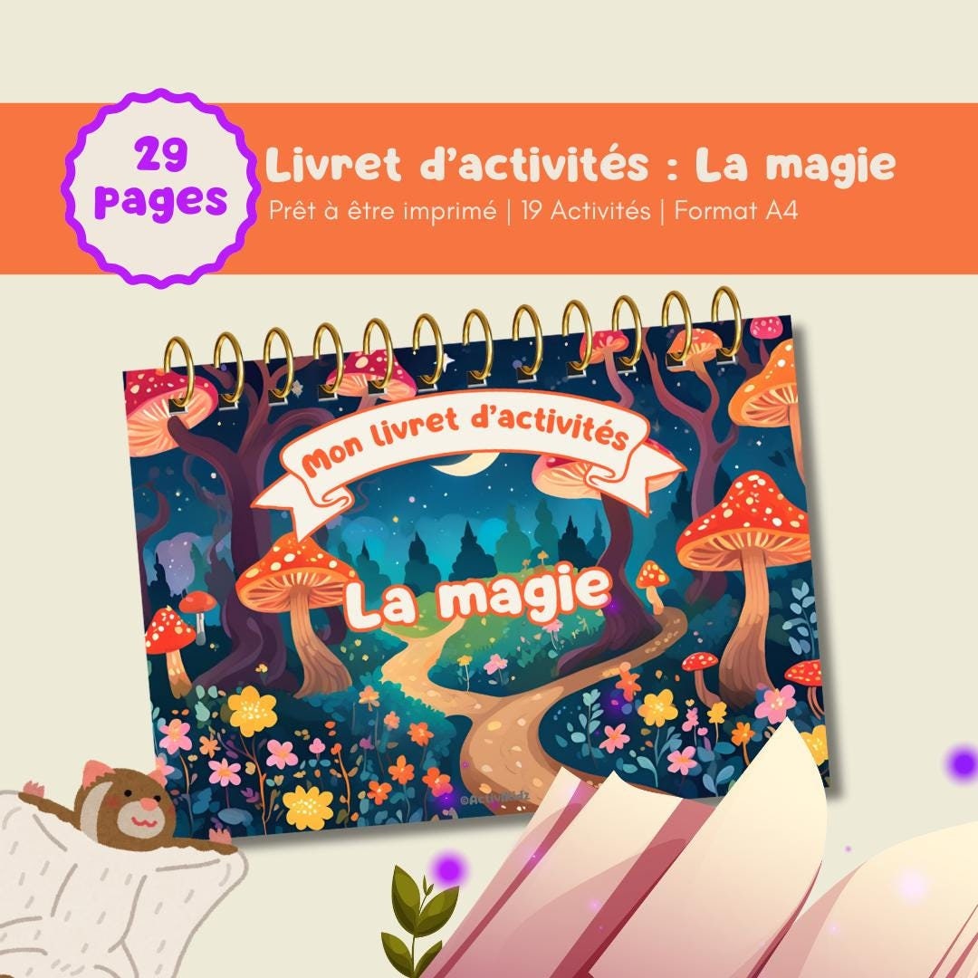Printable Magic Activity Book, Activity Booklet, Magic Activities ...