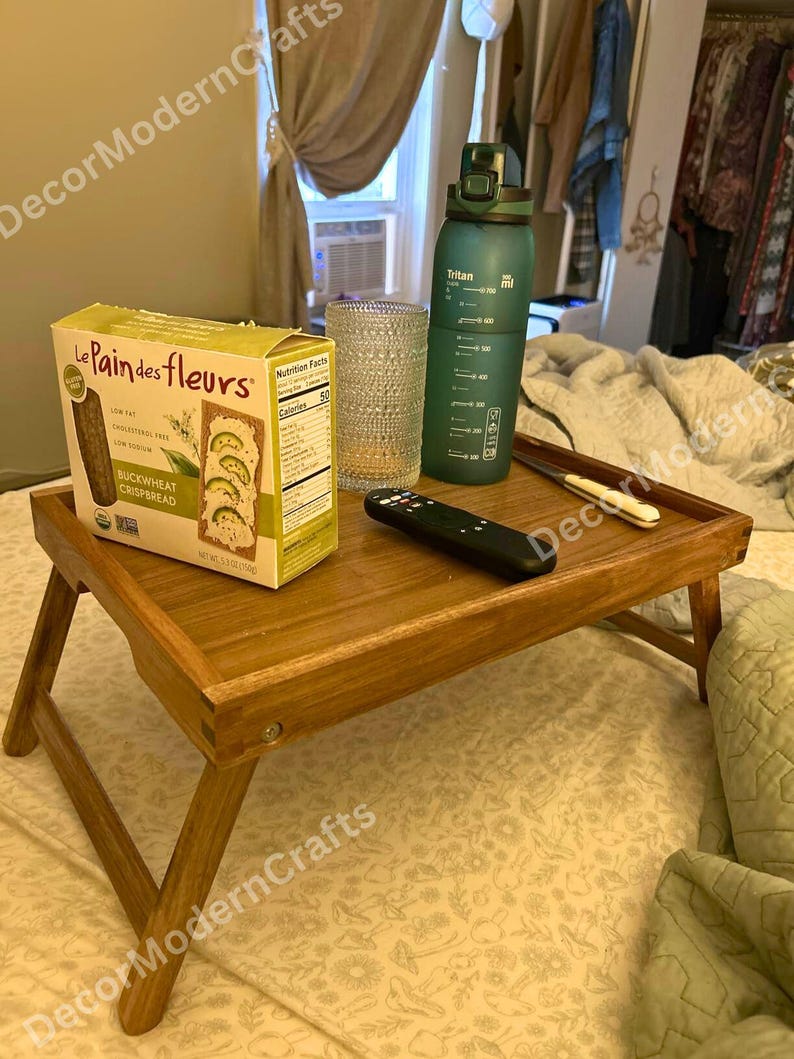 Wooden Tray | Breakfast Tray | Folding Tray | Tray With Legs | Serving ...