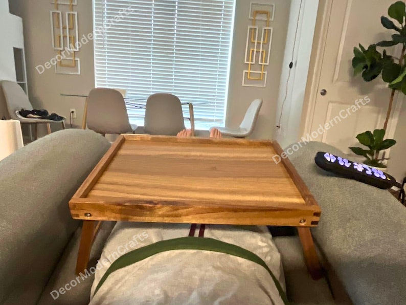 Wooden Tray | Breakfast Tray | Folding Tray | Tray With Legs | Serving ...
