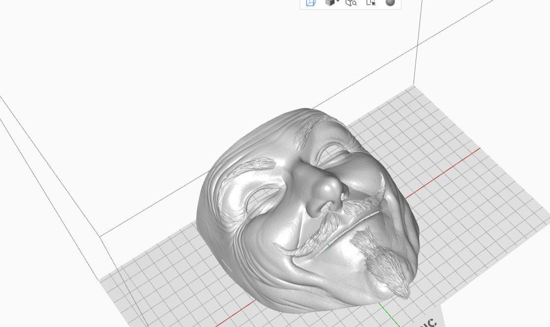 Vendetta Mask STL File - 3D Printable Cosplay Accessory - Etsy