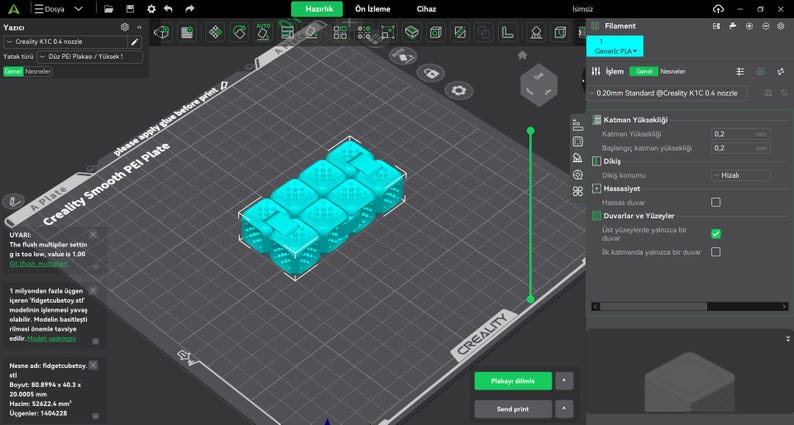 3D Printed Fidget Cube STL File: Infinity Stress Toy - Etsy