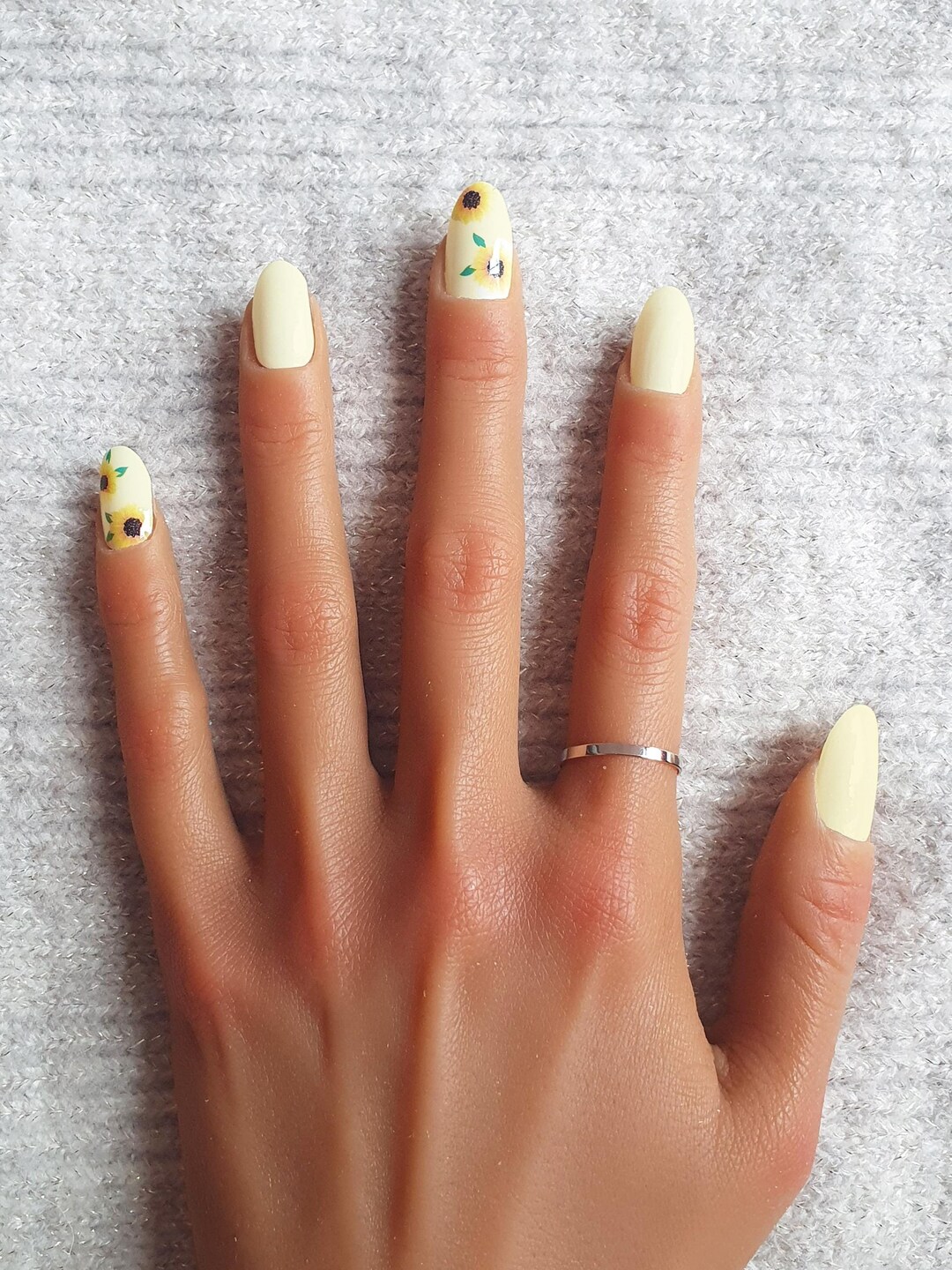 Yellow Sunflowers Nail Wraps | Nail Decals | Nail Stickers | Nail ...