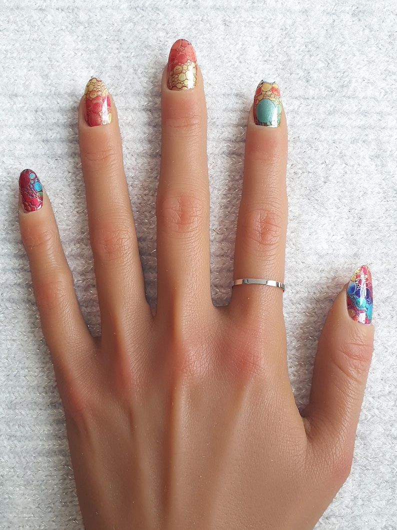 Effervescence - Nail Wraps - Colorful & Long-lasting Nail Art Stickers ...