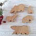 Wooden Puzzle-balancer, Wooden Animal Figures "bear Family" - Etsy
