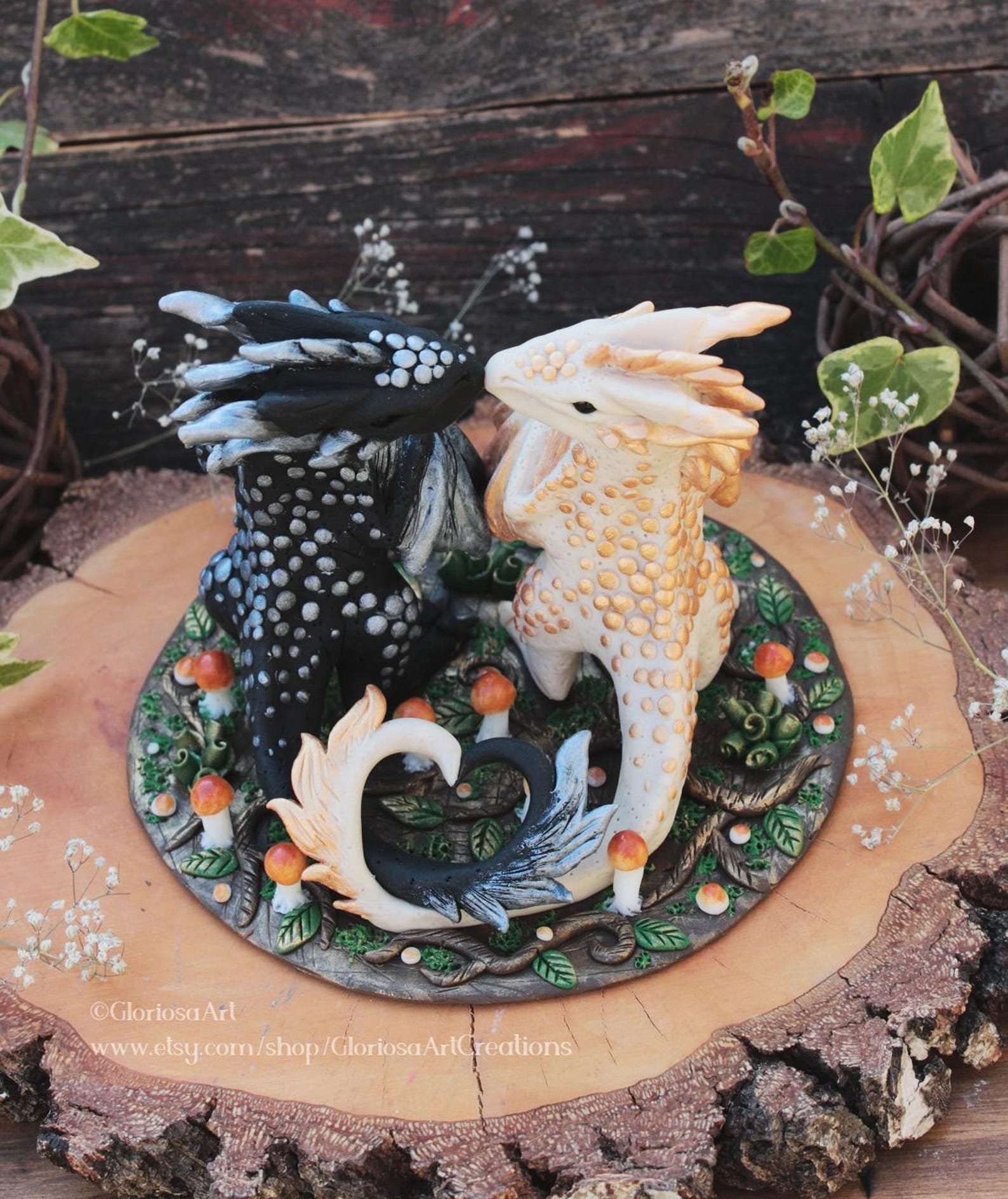 Dragon Wedding Cake Topper - Bride and Groom Dragons - Etsy