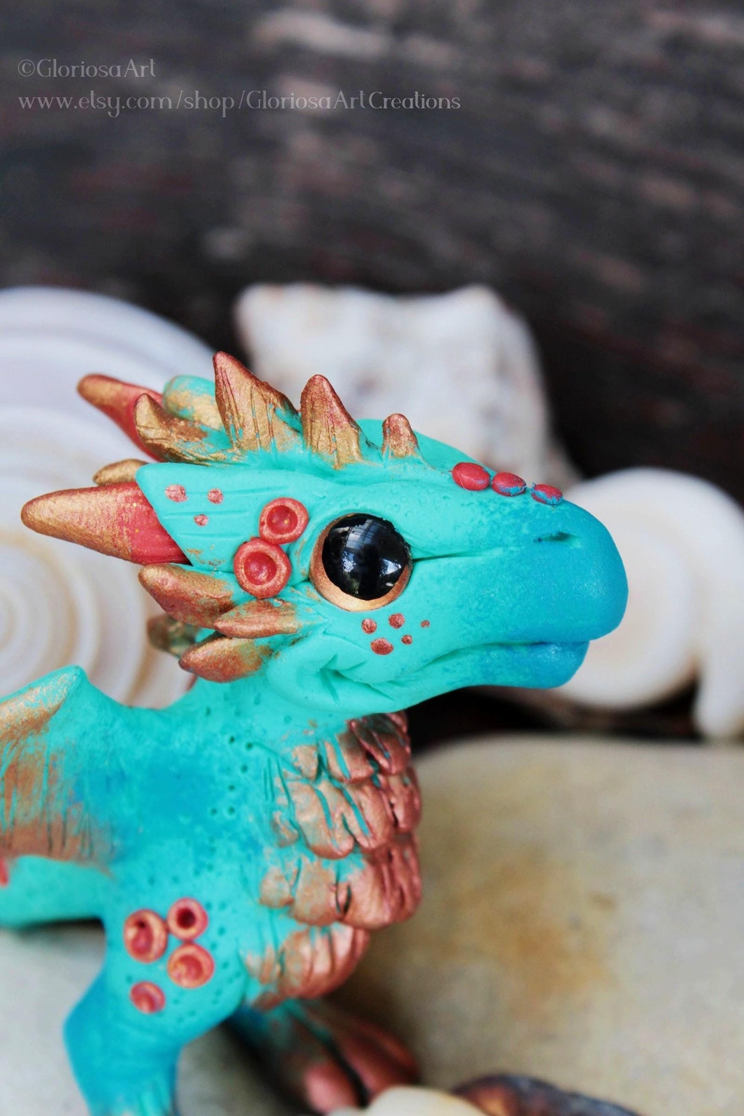 Unique Tiny Baby Sea Dragon Figurine - Unique Water Dragon Figure ...