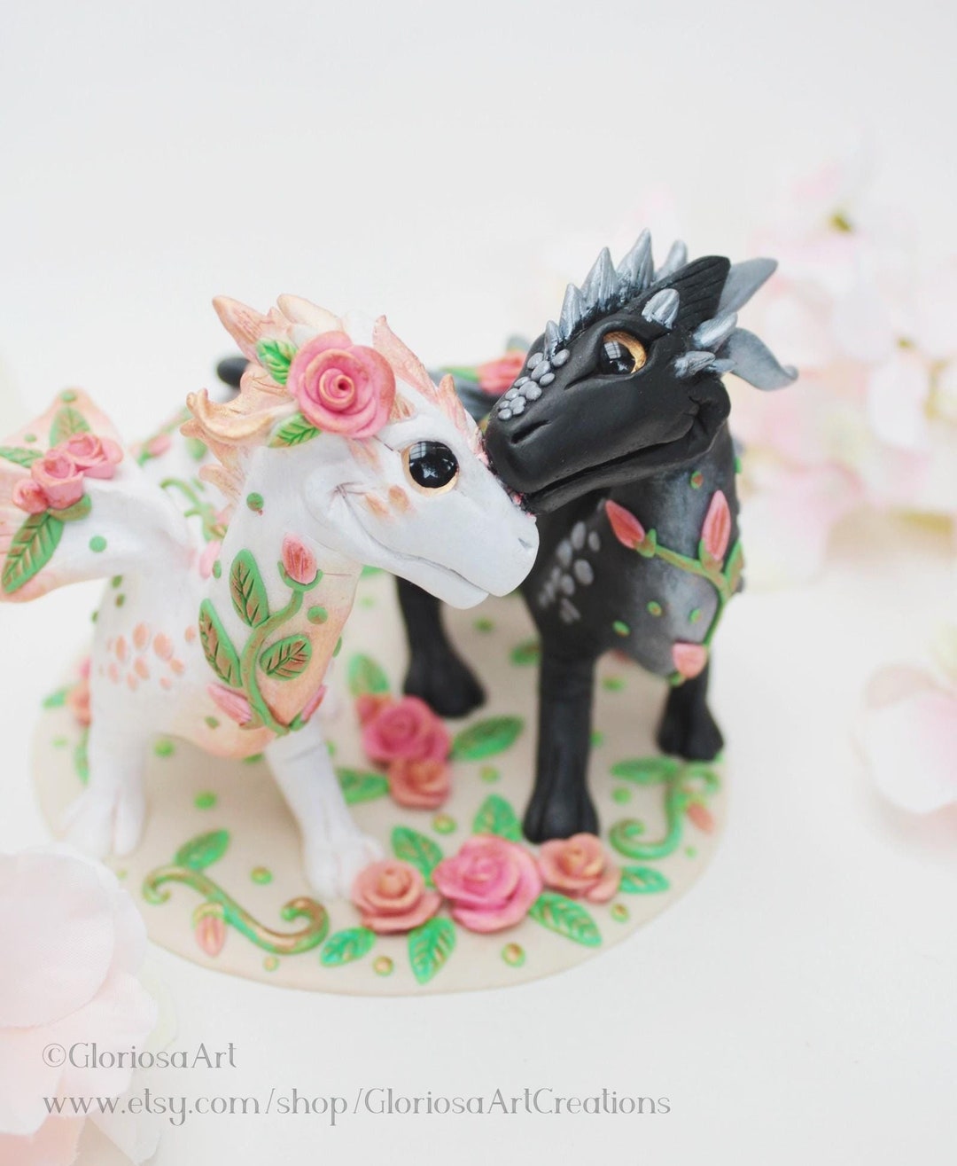 Dragon Wedding Cake Topper, Fantasy Dragon Couple, Fairy Tail Wedding ...