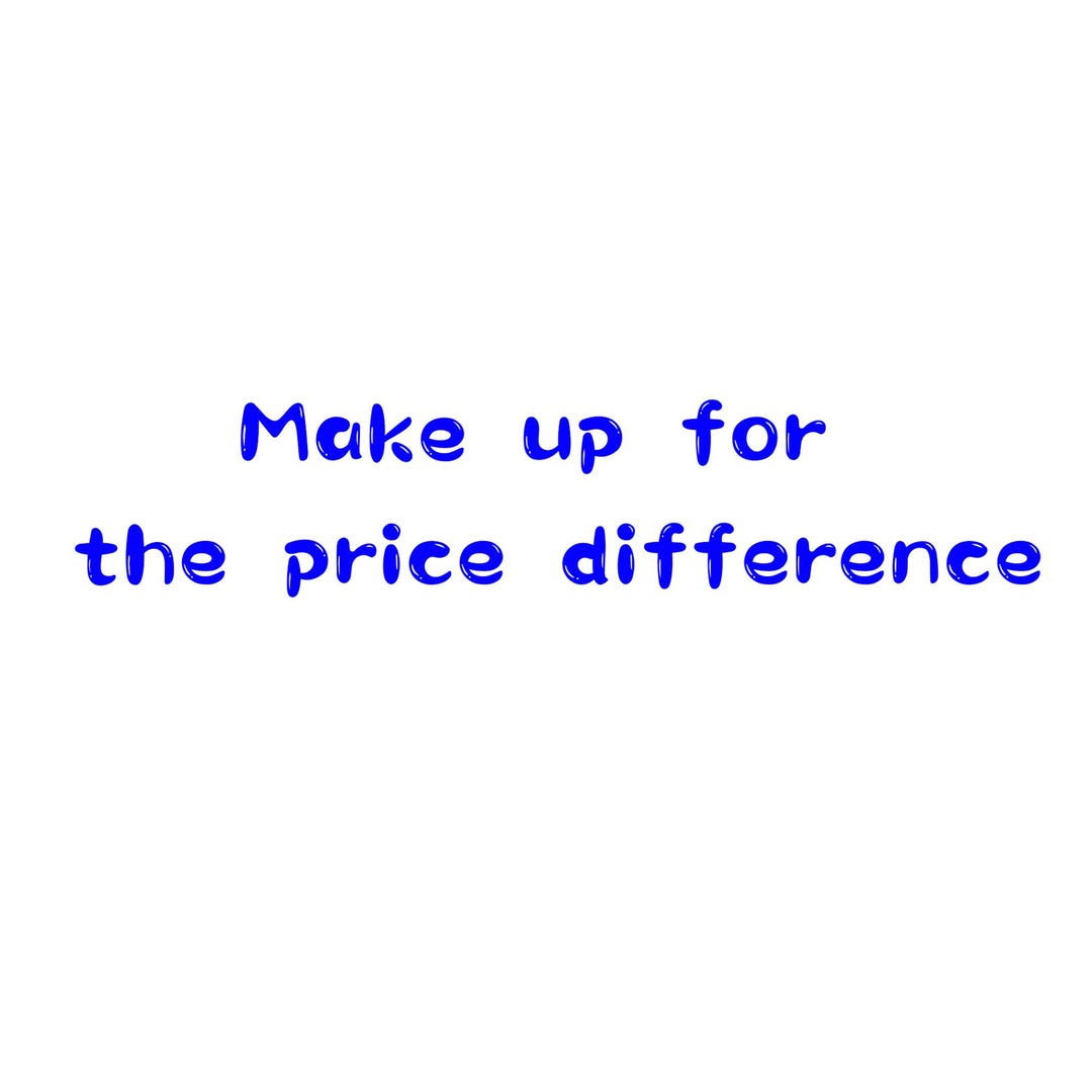 Only Pay the Price Difference - Etsy