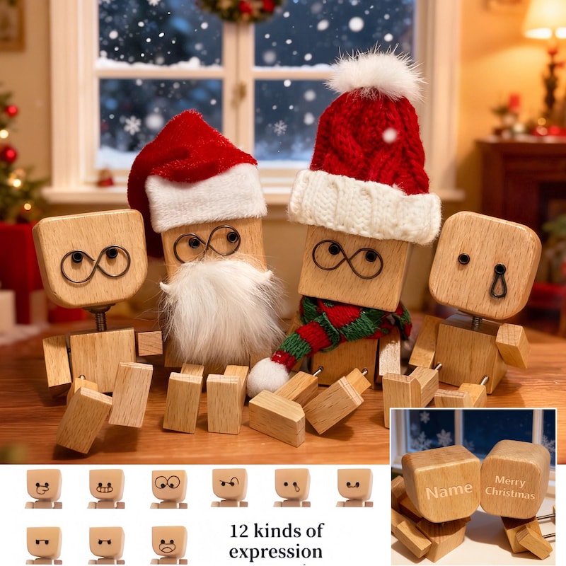 Shaking Wooden Man - Etsy