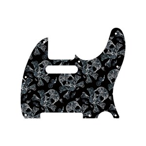 Fender Telecaster Pickguard- Skulls - Custom Pickguard Graphic / Image ...
