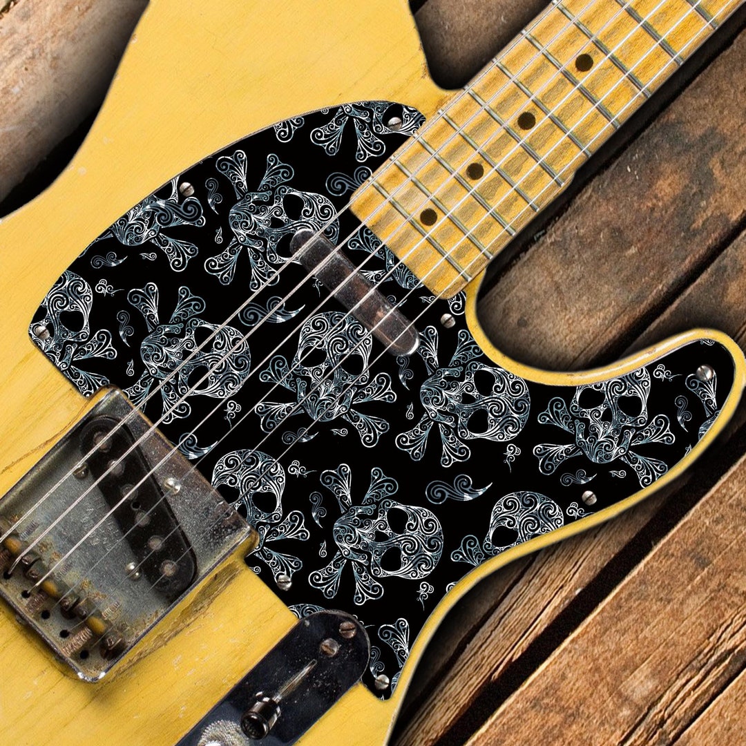 Fender Telecaster Pickguard- Skulls - Custom Pickguard Graphic / Image ...