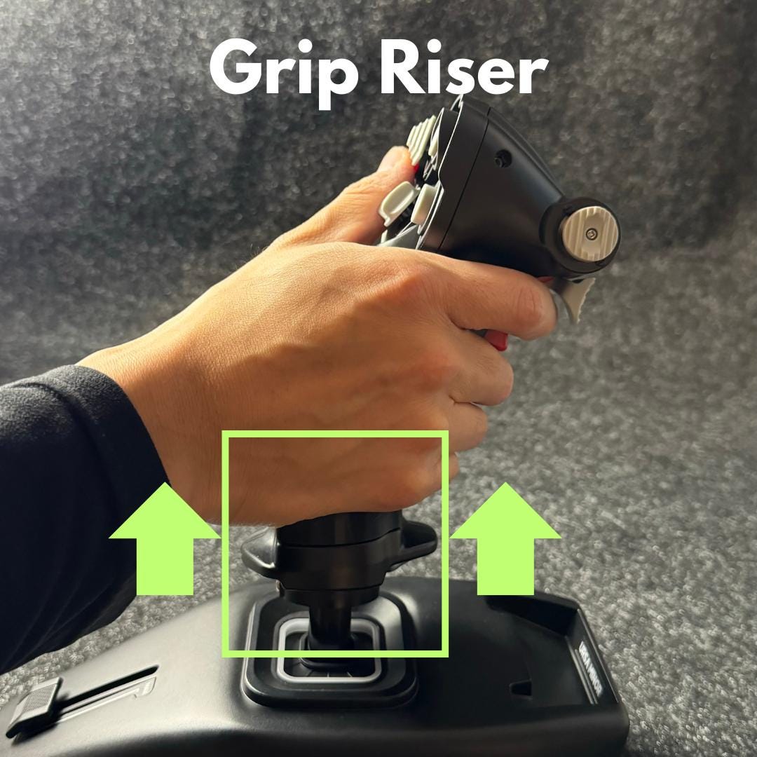 WINWING Ursa Minor Fighter Grip Riser Pad (+10mm) - Etsy