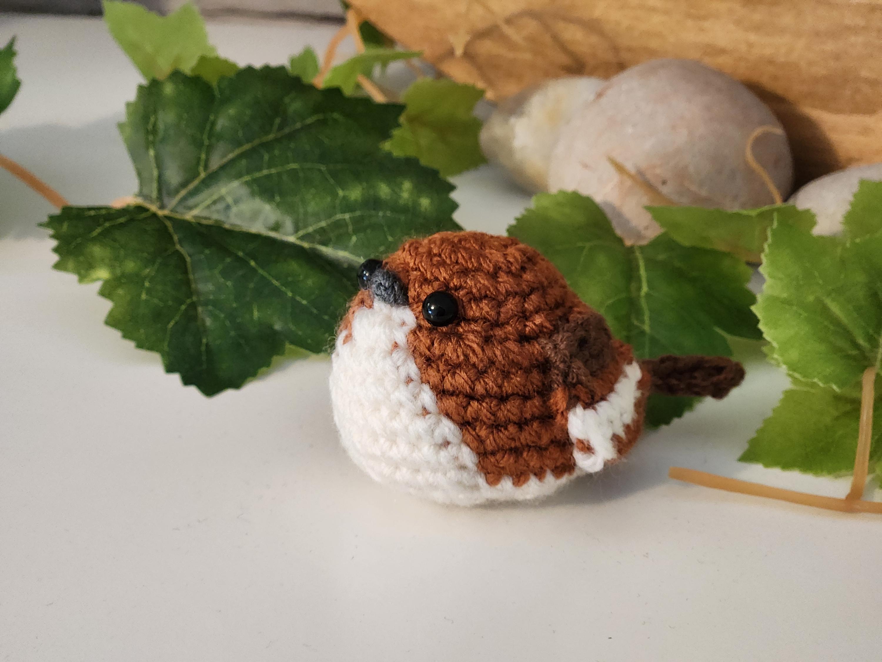 Amigurumi Crochet Bird Pattern Bundle | Robin, Sparrow, Crow Tit | Easy ...