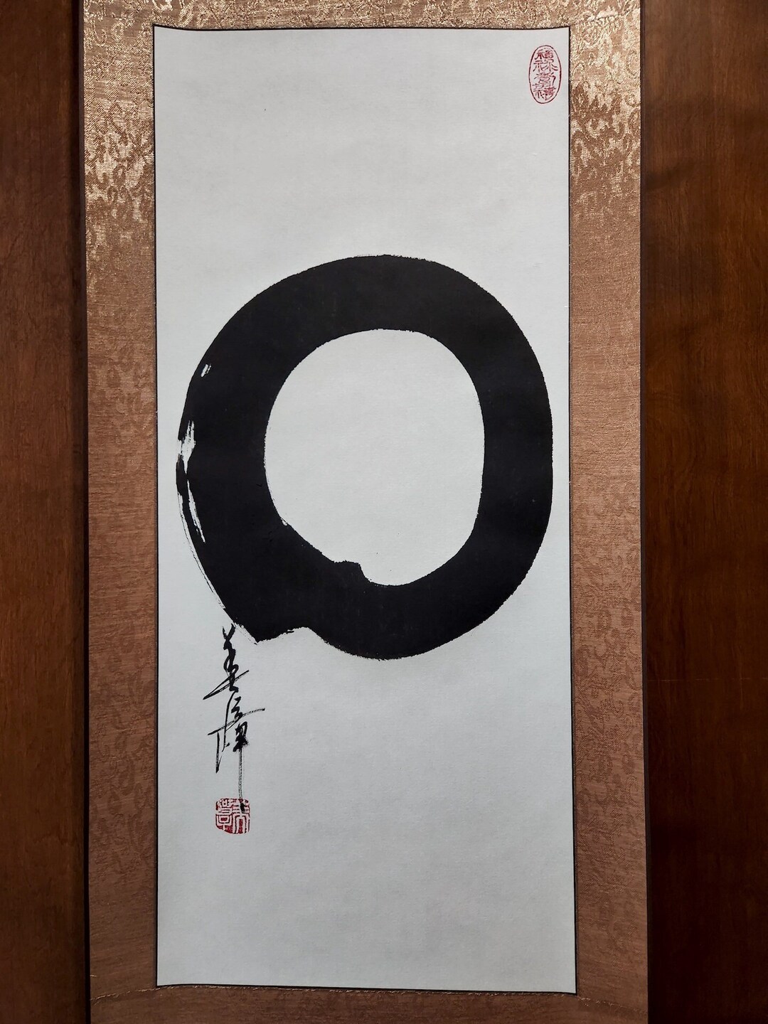 Enso/円相/original Paint by Michiko Imai/sumi Painting/simple/black and ...