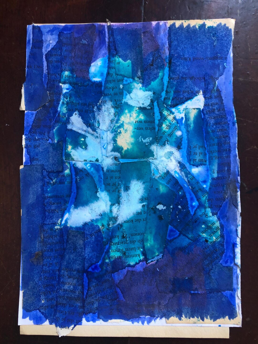 Original Art Painting Abstract Expressive Art Mixed Media Collage Small ...