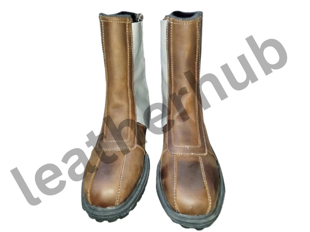 The Mandalorian Custom Mando Boots Star Wars, Mandalorian Boots White ...