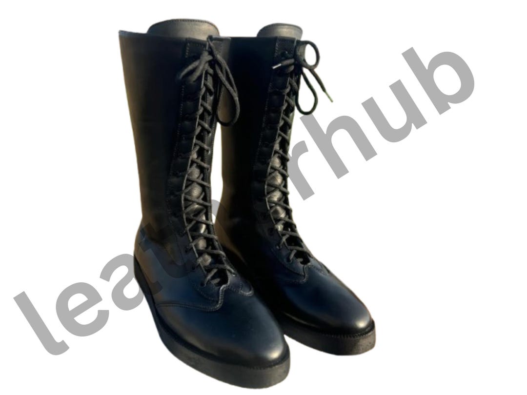 Handmade Leather Wrestling Boots: High-top, Flexible, Durable - Etsy