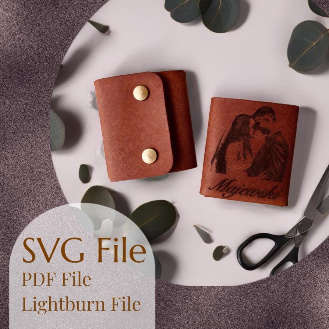 Leather Wallet Svg Pattern Fancy Wallet, Bag, Gift, Laser Cut Svg Files ...