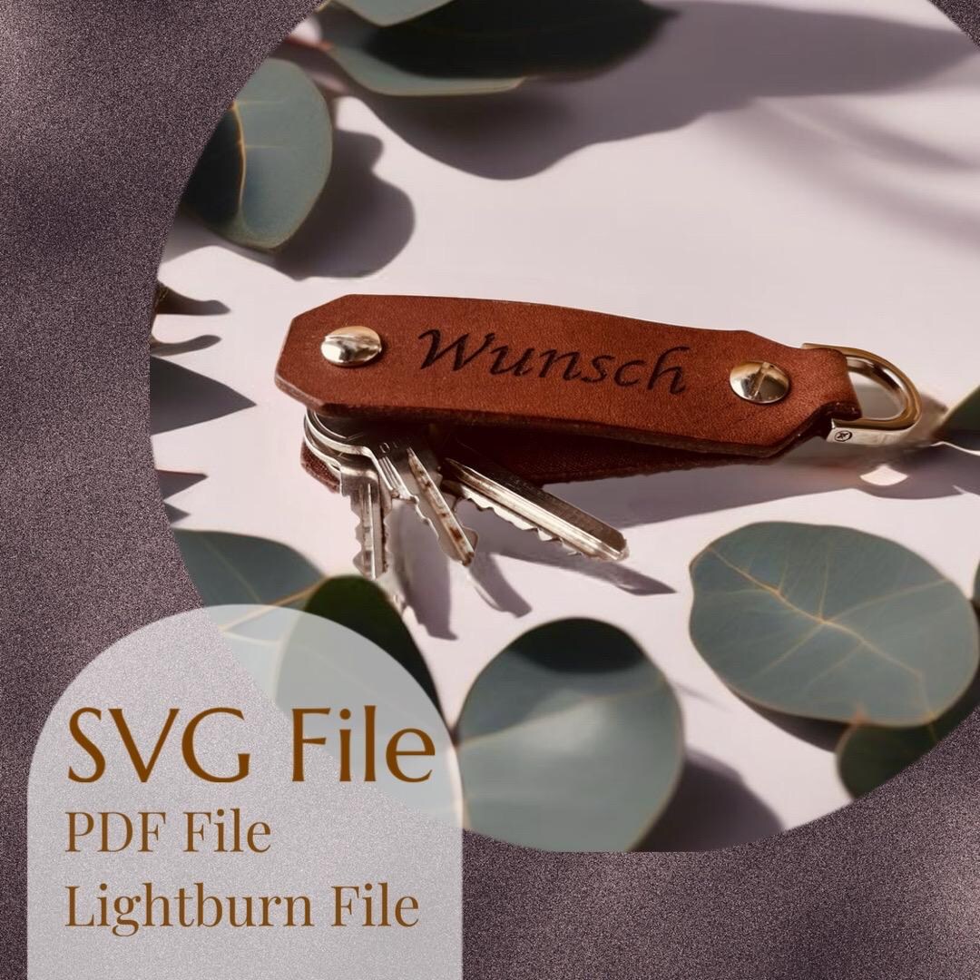 Leather Key Organizer Keychain Svg Pattern, Gift, Laser Cut Svg Files ...