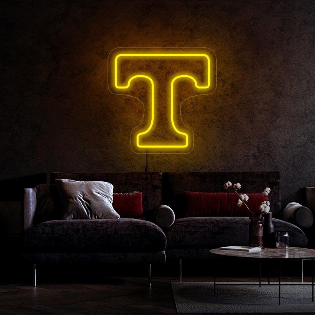 University of Tennessee Neon Sign, Power T Neon Sign, Tennessee Vols ...