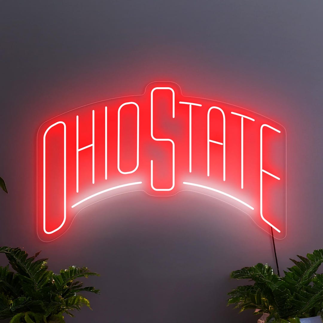 Ohio State University Neon Sign, Ohio Buckeyes Neon Sign, Ohio Buckeyes ...