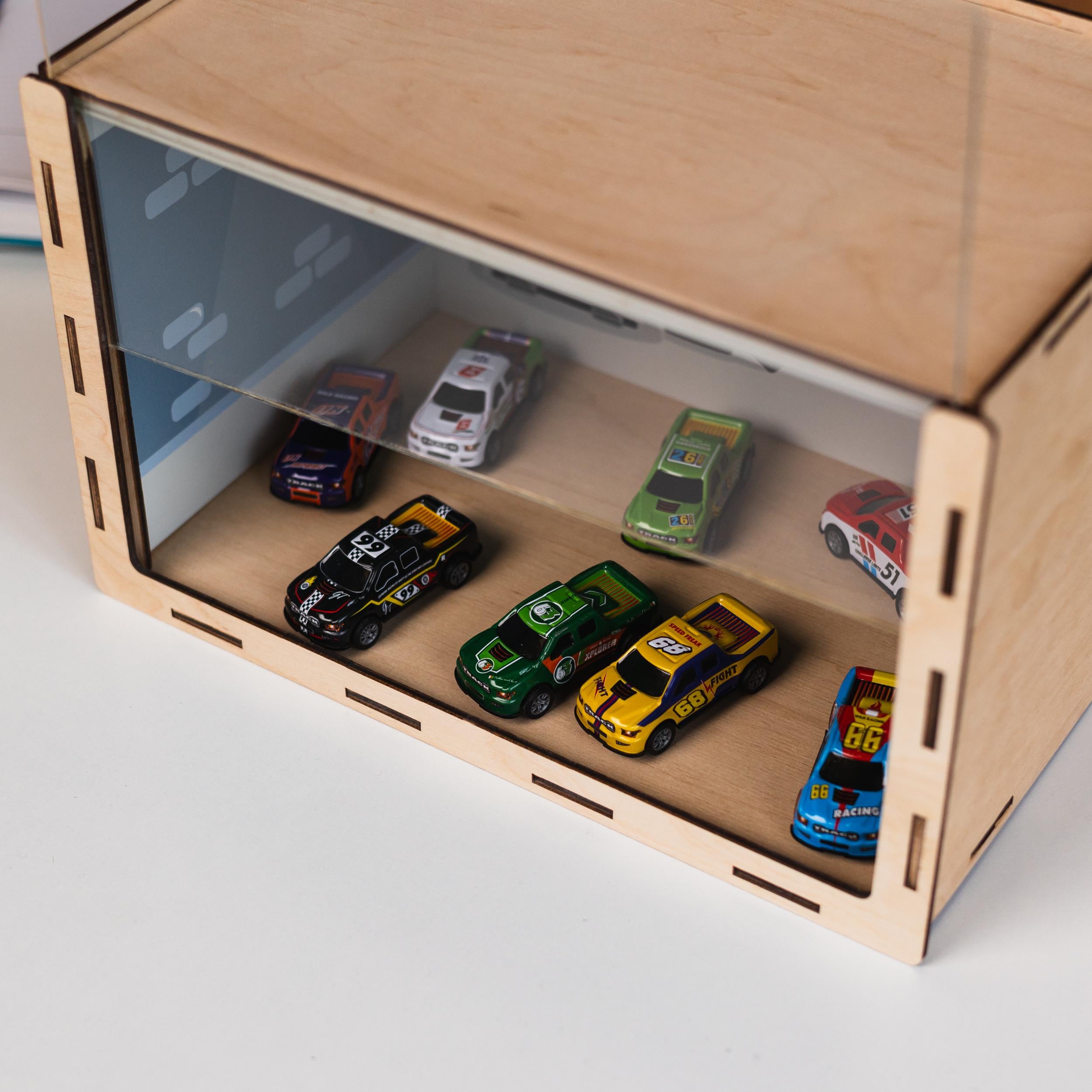 Toy Car Garage Storage, Toy Car Wall Shelf, Matchbox Car Storage Wooden ...
