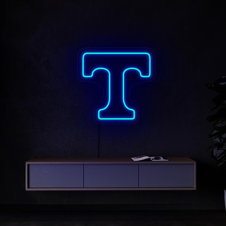 University of Tennessee Neon Sign, Power T Neon Sign, Tennessee Vols ...