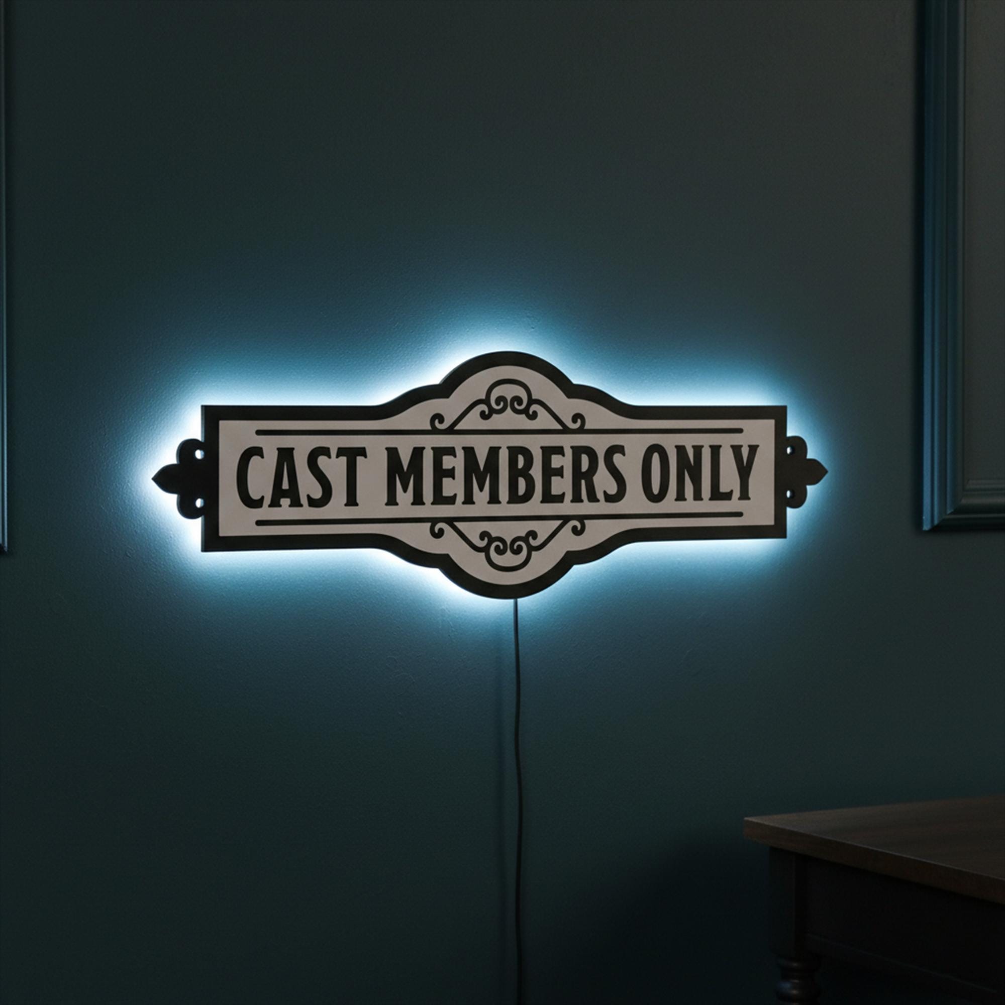 Cast Members Only Sign, Cast Members Only Light Sign, Backstage Cast ...