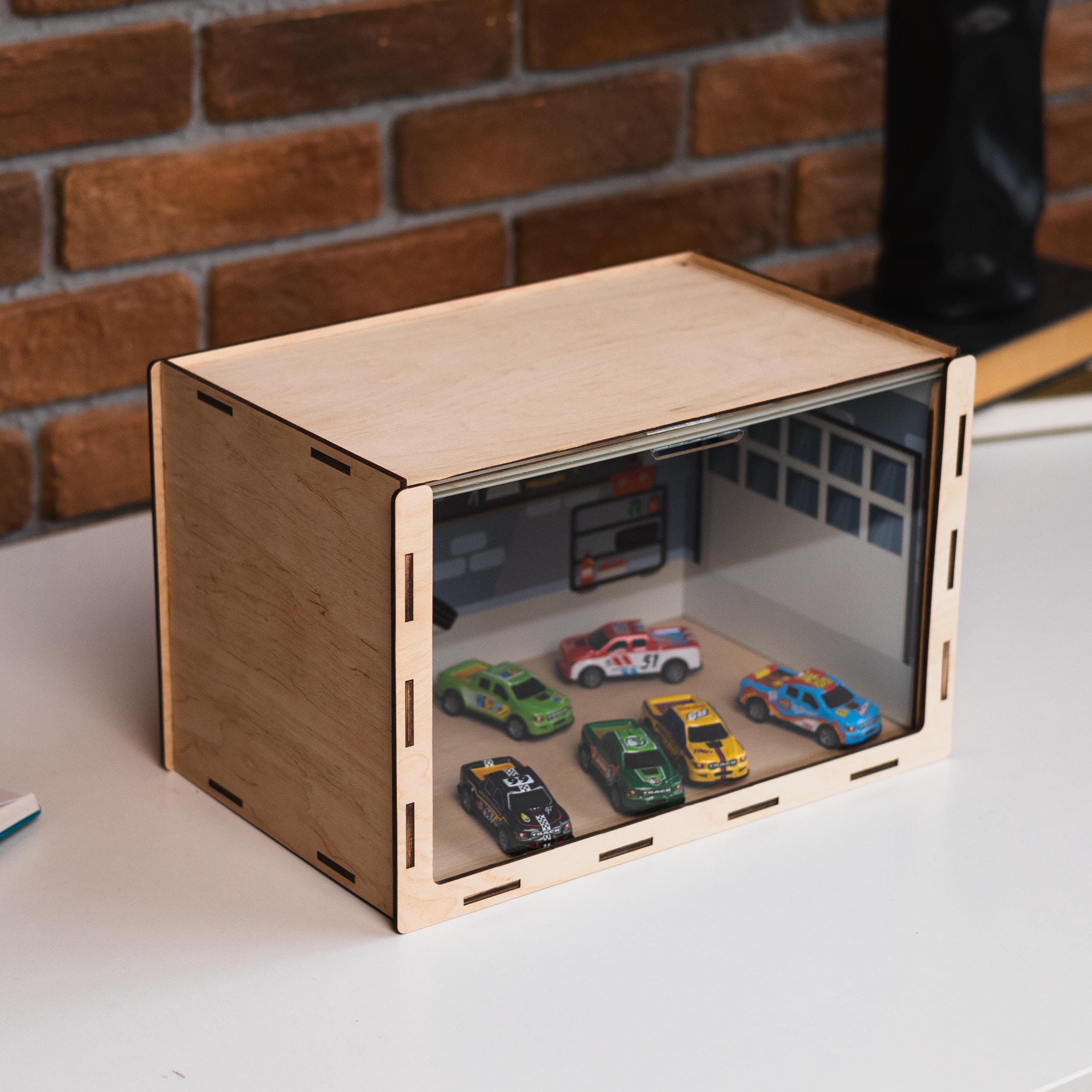 Toy Car Garage Storage, Toy Car Wall Shelf, Matchbox Car Storage Wooden ...