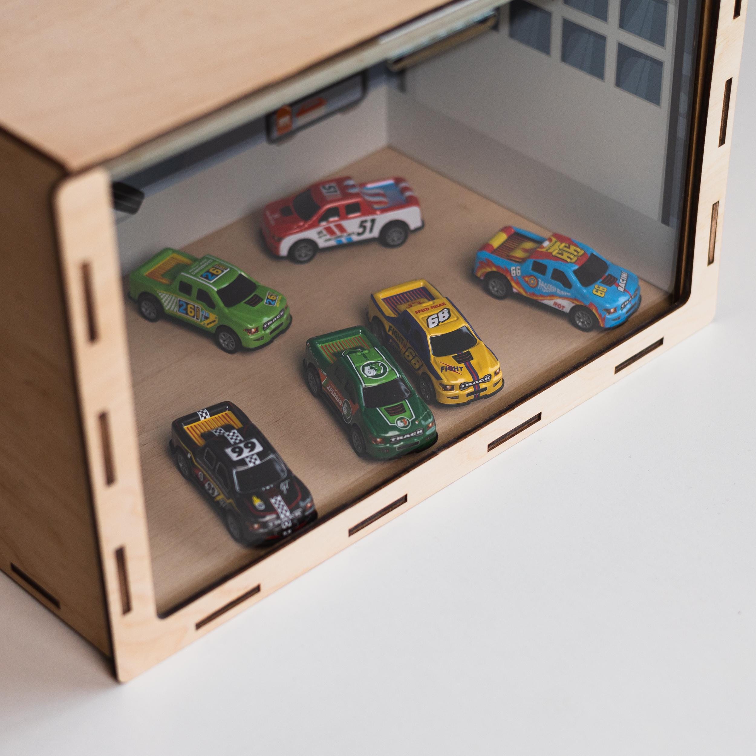 Toy Car Garage Storage, Toy Car Wall Shelf, Matchbox Car Storage Wooden ...