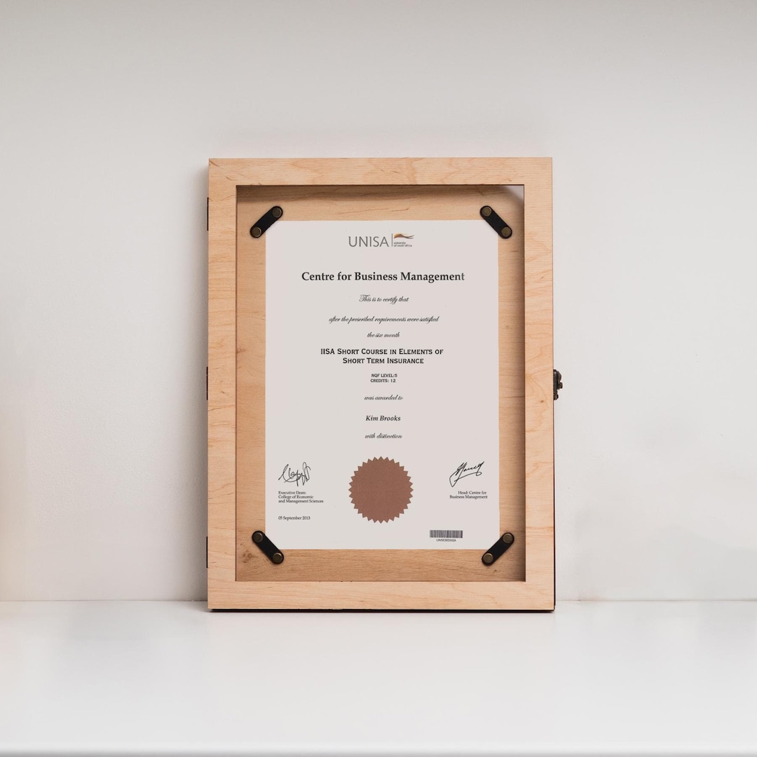 Expositor de diplomas, Marco de madera para diplomas, Expositor de ...