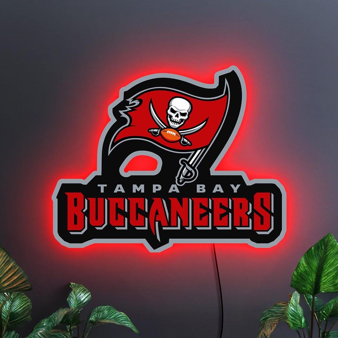 Tampa Bay Buccaneers Neon Sign, Tampa Bay Buccaneers Logo Art ...