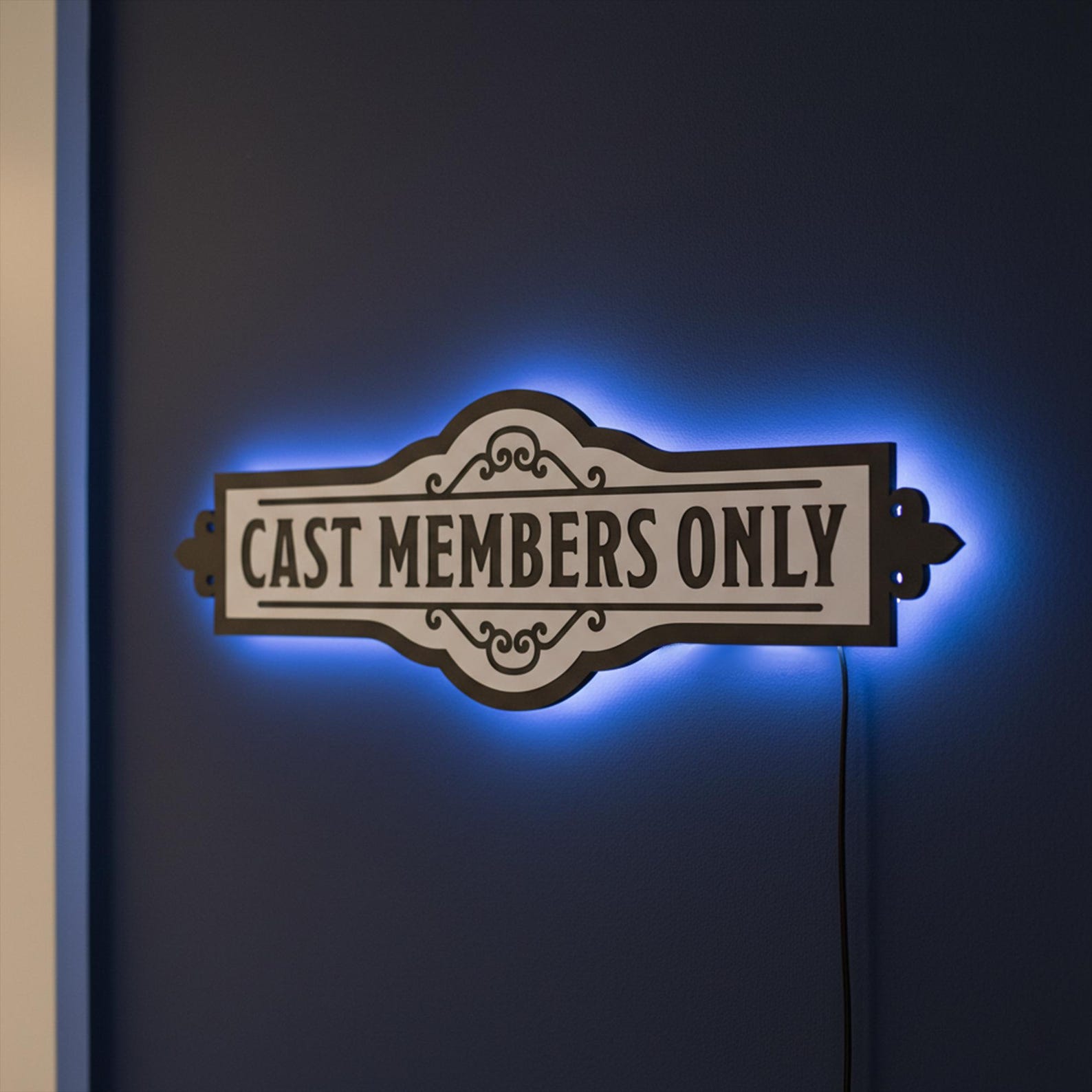 Cast Members Only Sign, Cast Members Only Light Sign, Backstage Cast ...