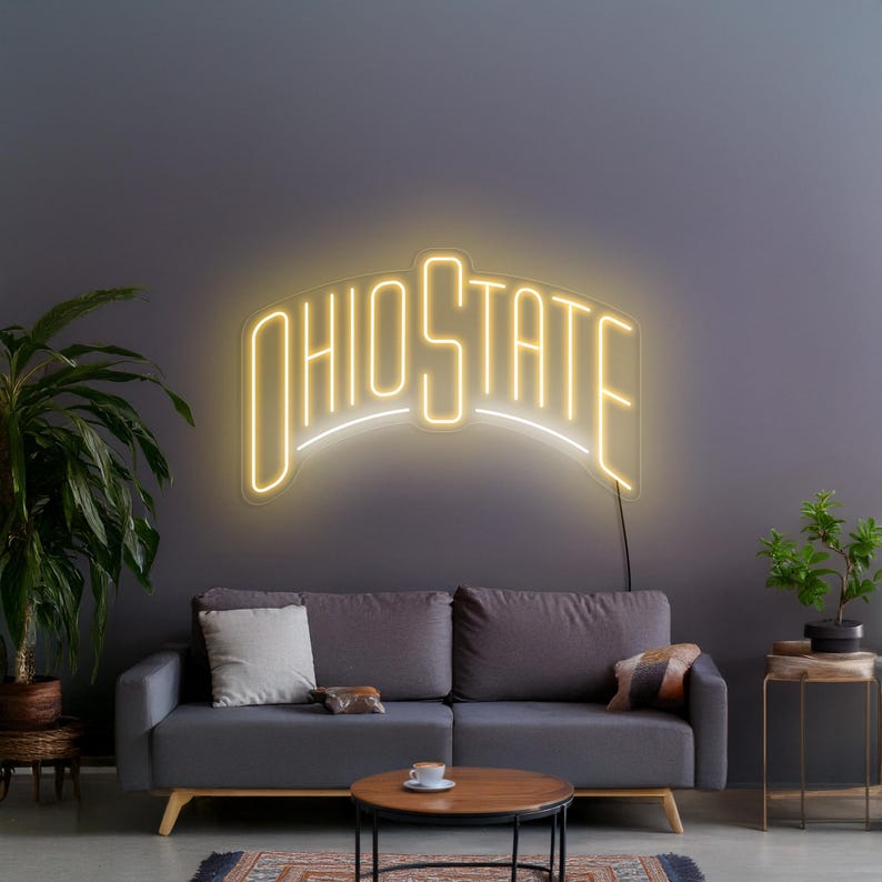 Ohio State University Neon Sign, Ohio Buckeyes Neon Sign, Ohio Buckeyes ...