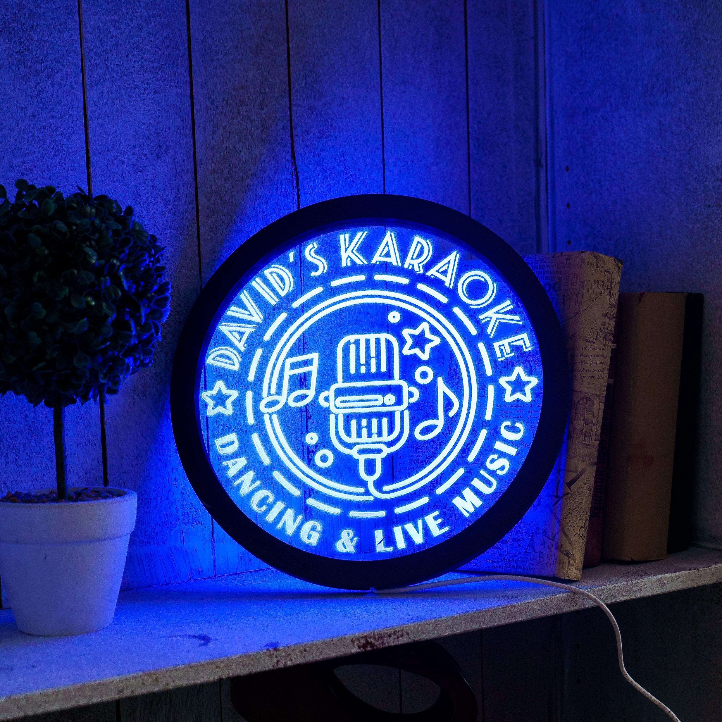 Personalized Karaoke Neon Sign, Custom Karaoke Led Sign, Karaoke Name ...