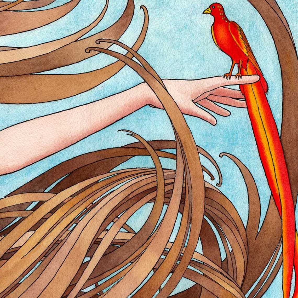 The Four Seasons Spring. Art Print of Original Watercolor Painting. - Etsy