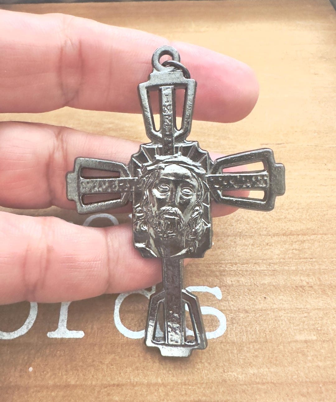 Set of 3 Large Crucifix, "behold the Man" , Ecce Homo, 2.5 Inches, Gun ...