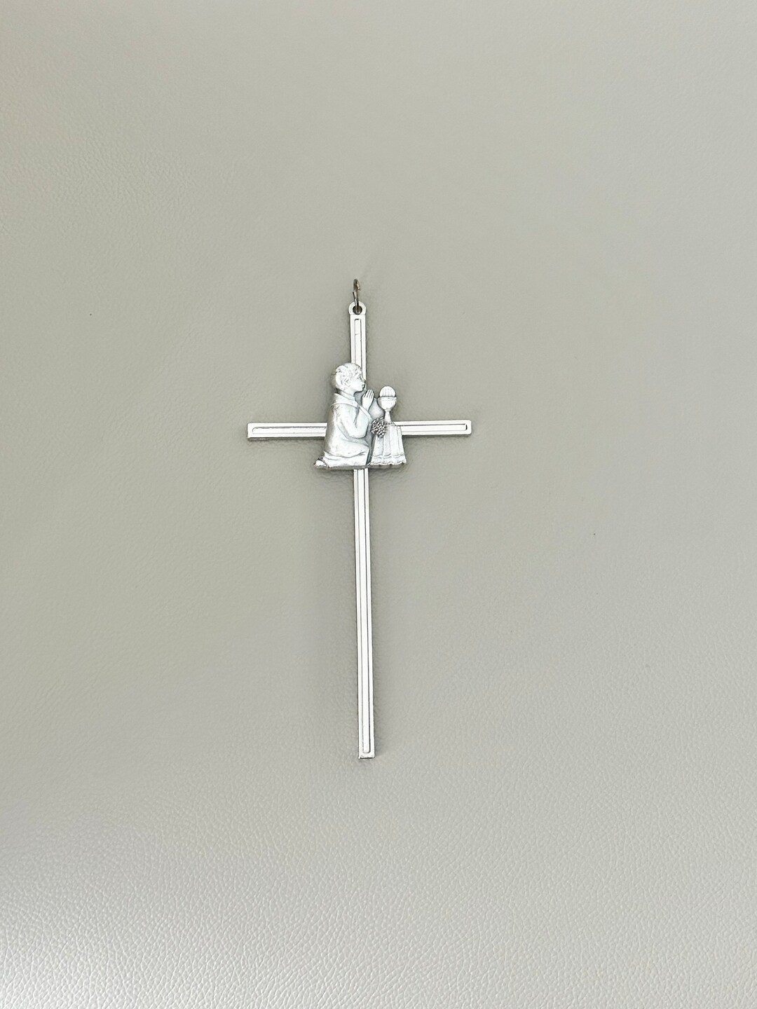 Large First Communion Metal Wall Cross for Boys - 6" X 3" First ...