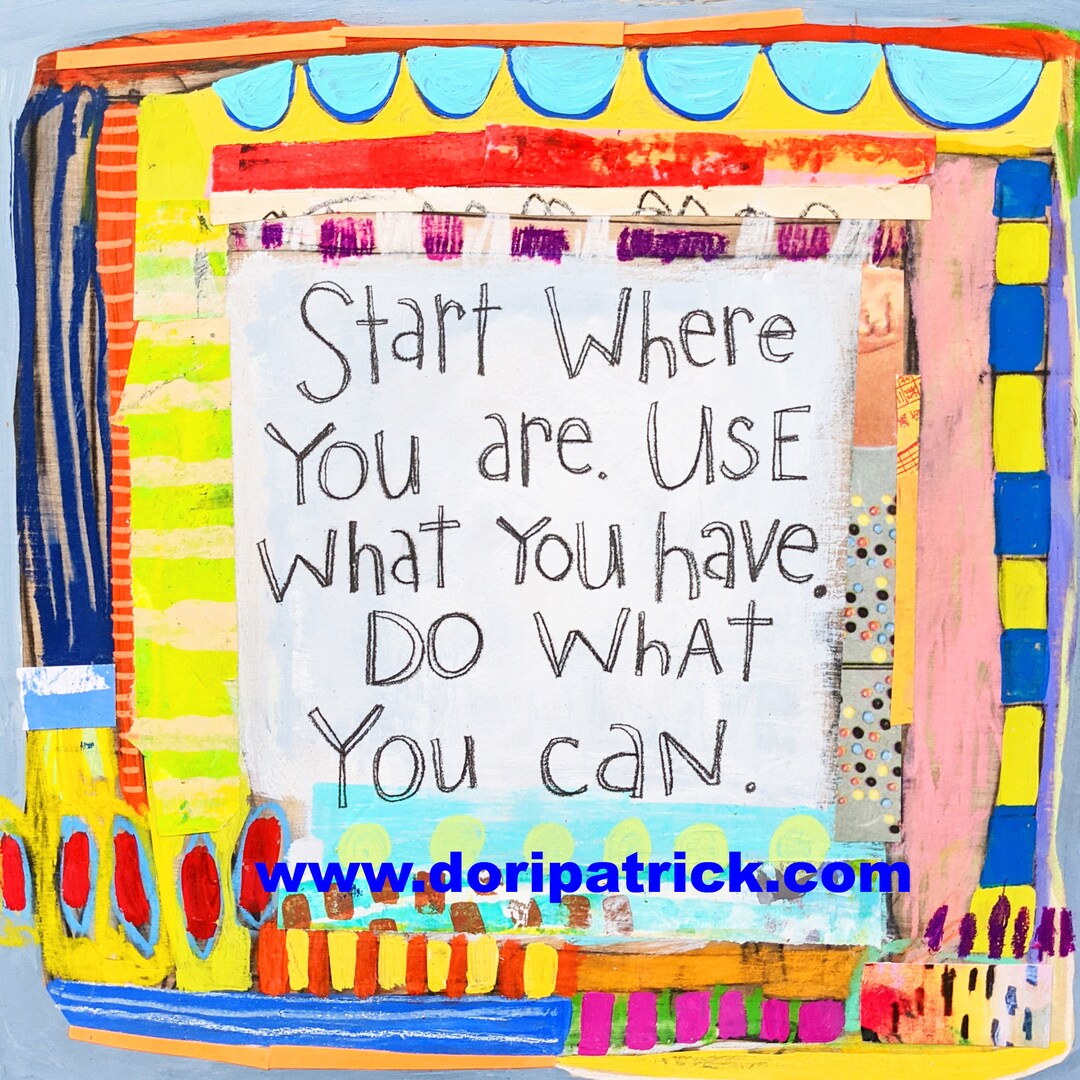 8x8 Print - Start Where You Are - Etsy