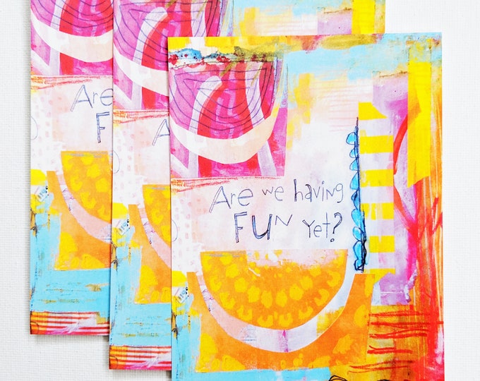 Postcard Set - Are We Having Fun Yet - Etsy