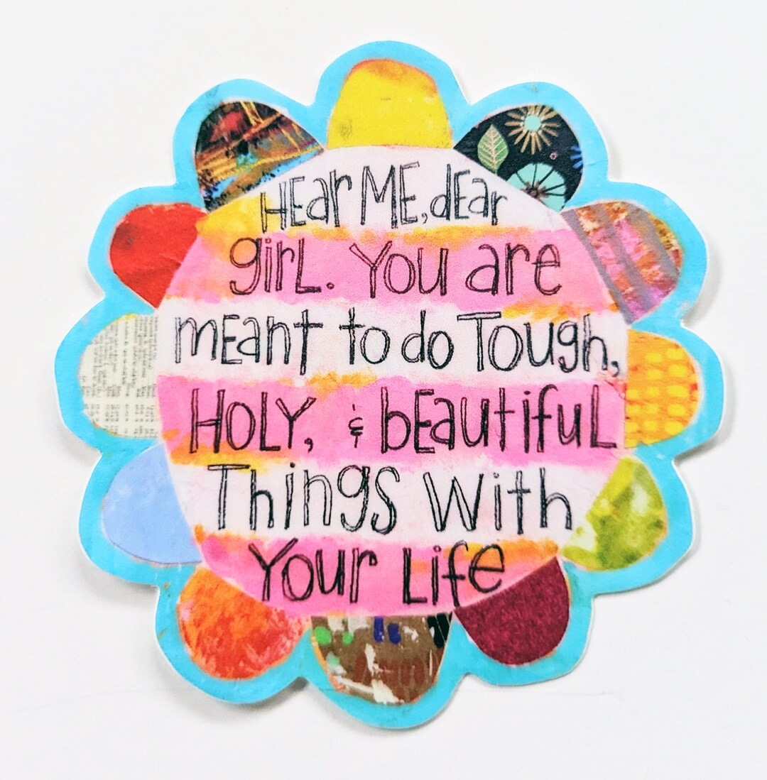 Sticker - Hear Me Dear Girl - Etsy
