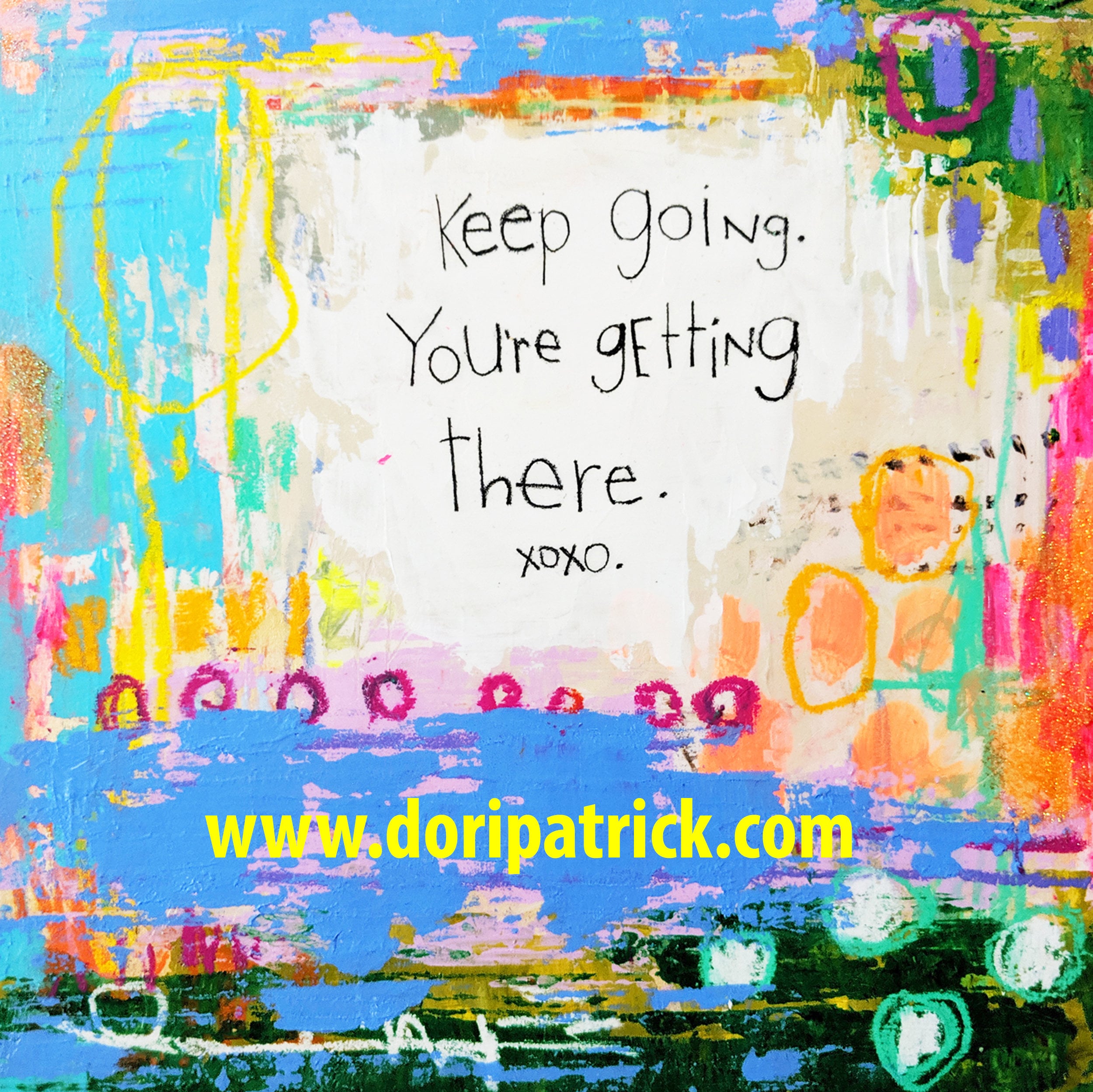 8x8 Print - Keep Going You're Getting There - Etsy