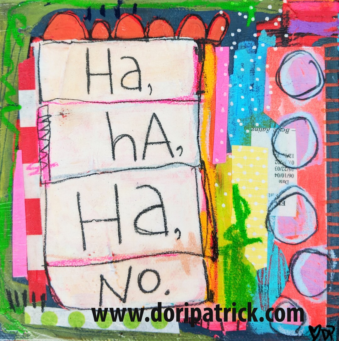 8x8 Print - Ha Ha Ha No Print - Etsy