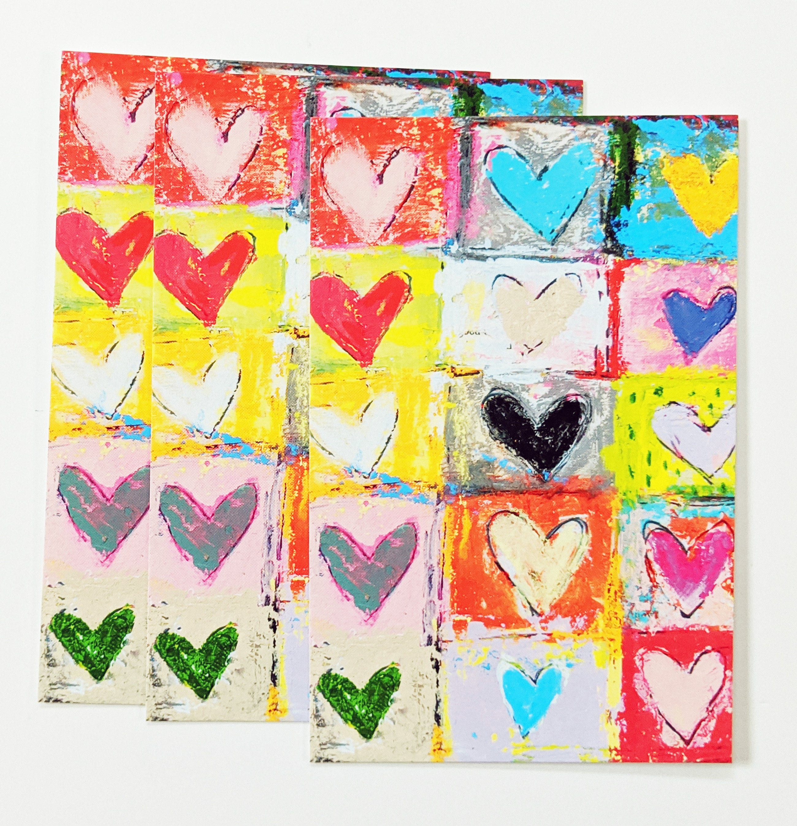 Postcard Set Hearts - Etsy