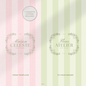 Coquette Premade Business Logo | Luxury Logo Design for Bakery ...