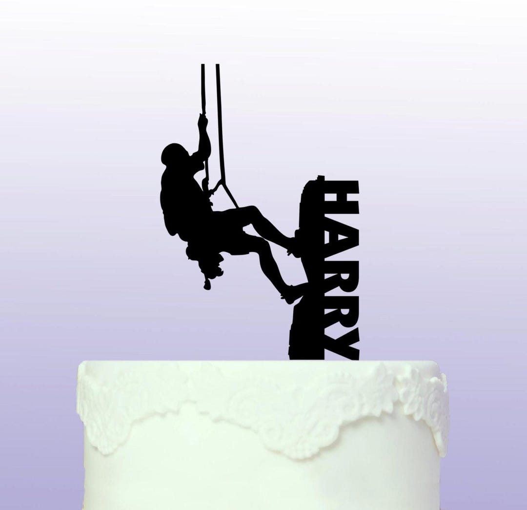 Personalised Climbing Cake Topper - Etsy