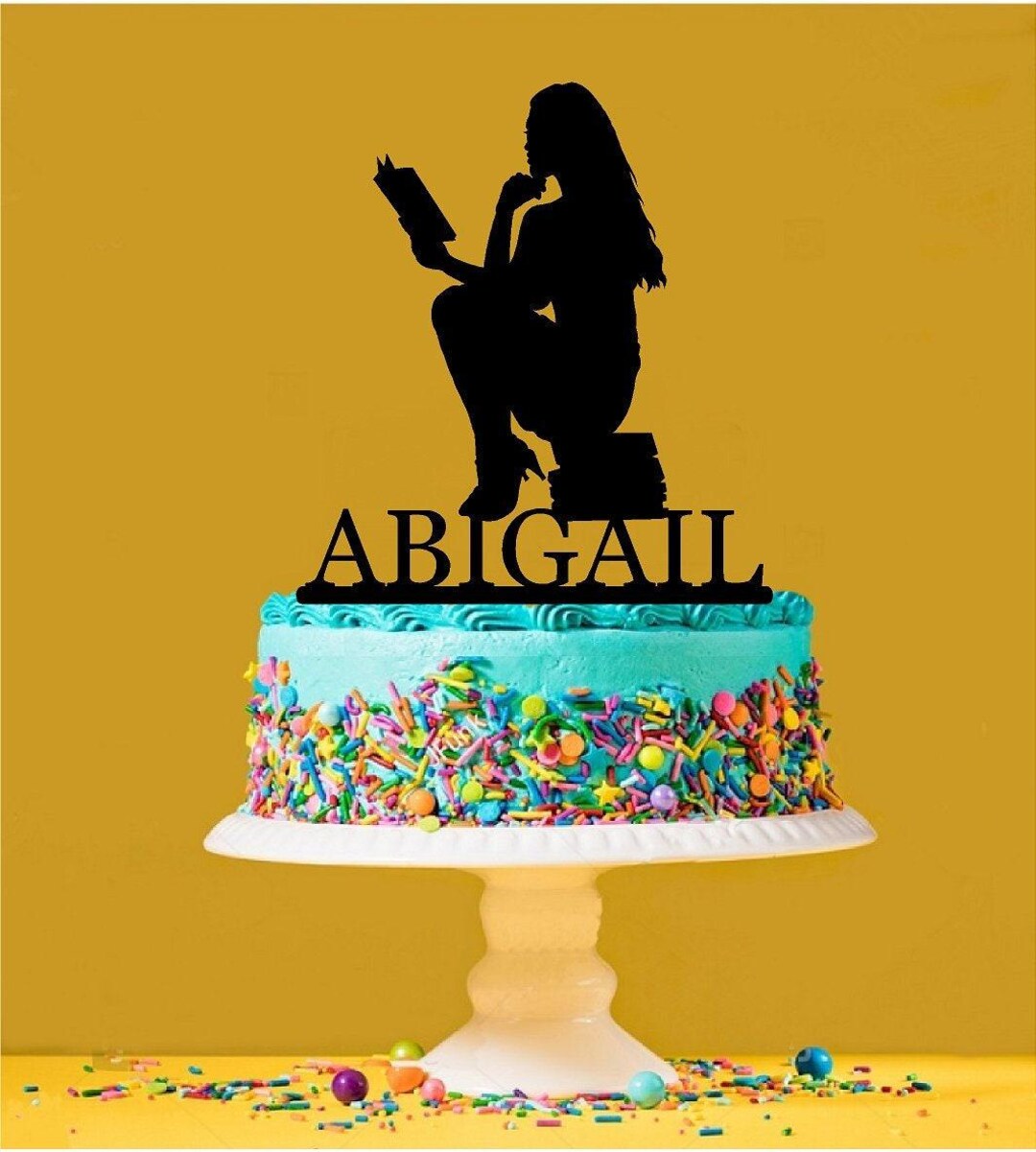 Personalised Bookworm Cake Topper - Etsy
