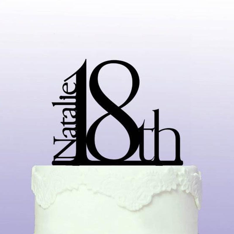 Custom Acrylic Cake Topper Brown - Etsy UK