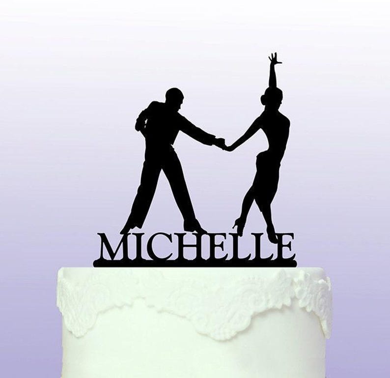 Personalised Latin Dance Cake Topper - Etsy
