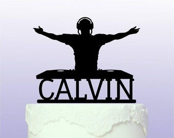 DJ Cake Topper, DJ Birthday Cake Topper, Musician Birthday Cake Topper ...